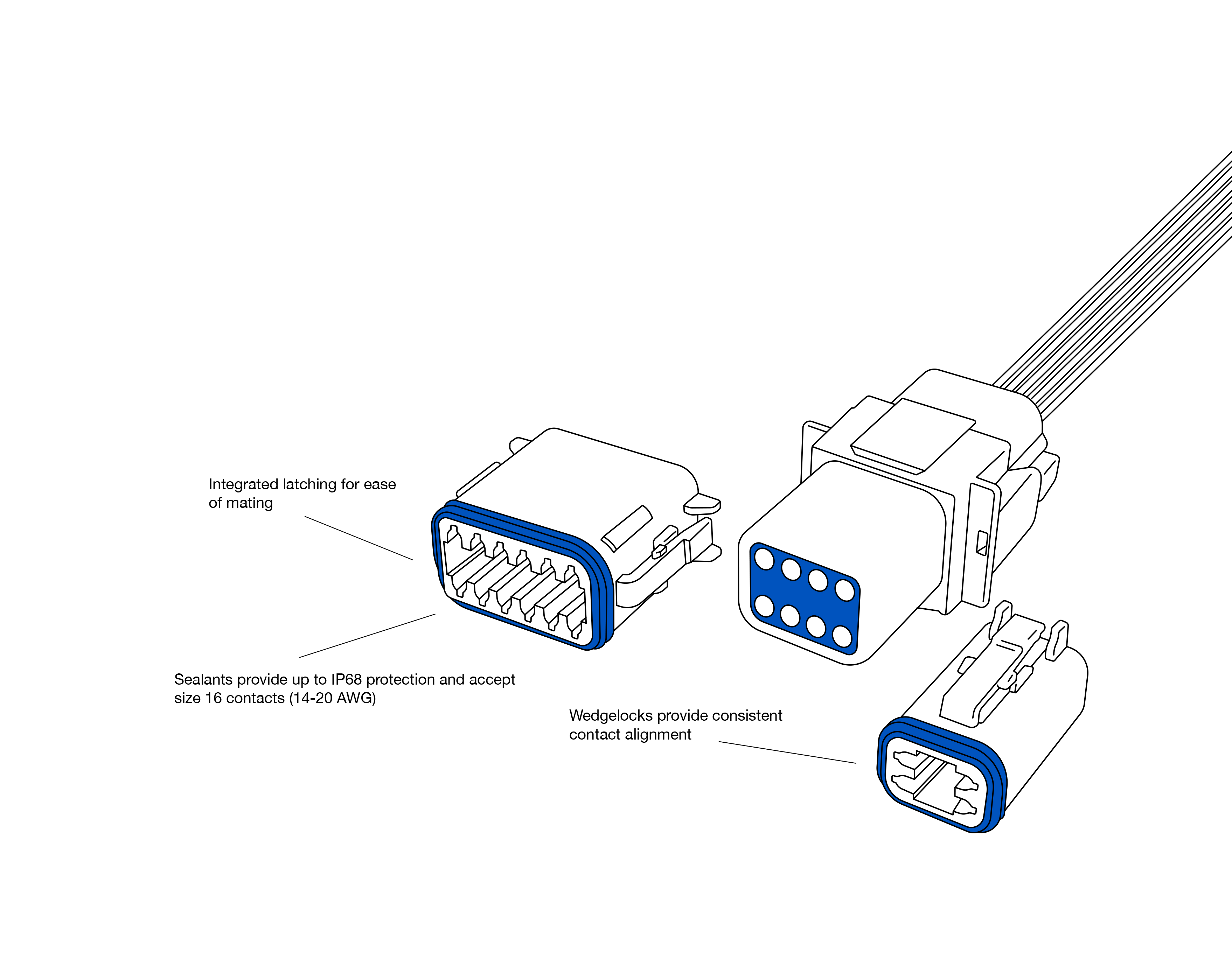 Bulgin Rectangular Power Connectors
